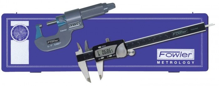 Fowler 54-004-201 Electronic Caliper & EZ-Read Mic Measuring Set ...