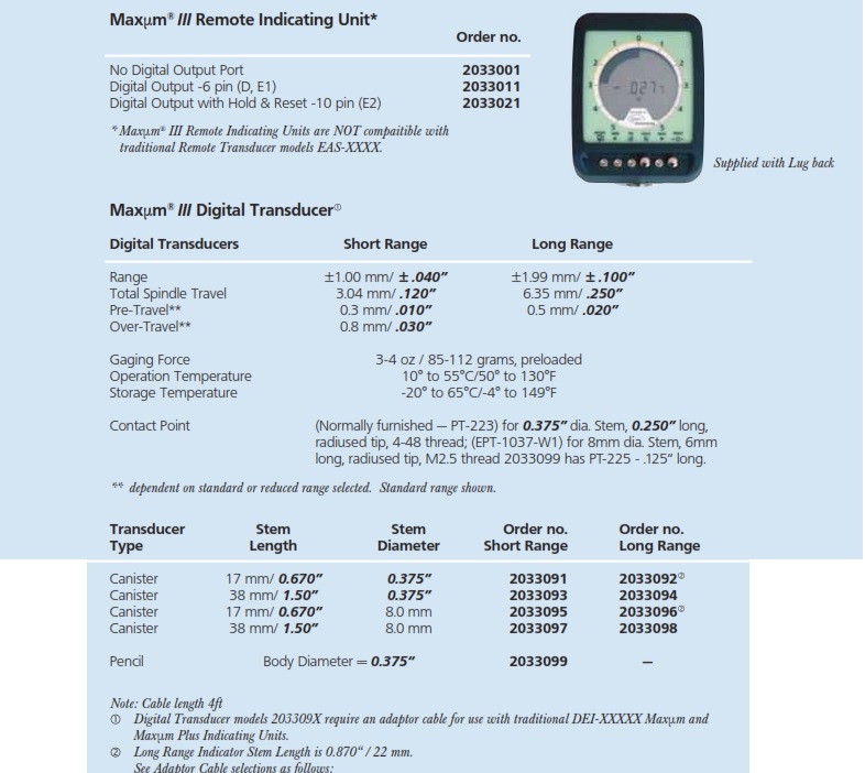 Mahr Maxum III Remote Indicators and Digital Transducers | Willrich ...