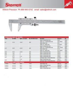 Starrett Master Vernier Caliper | Willrich Precision Instruments