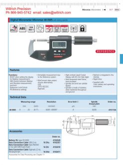 Mahr Federal 40 EWS Digital Micrometer IP52 | Willrich Precision ...
