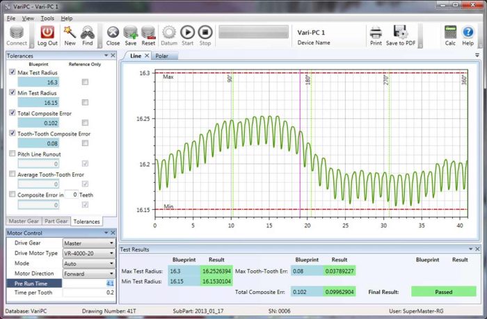 Vari-Roll Gear Software | Willrich Precision Instruments