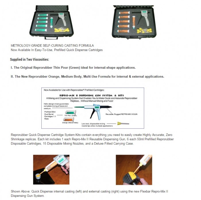 Flexbar ReproRubber Metrology Casting Material | Willrich Precision ...
