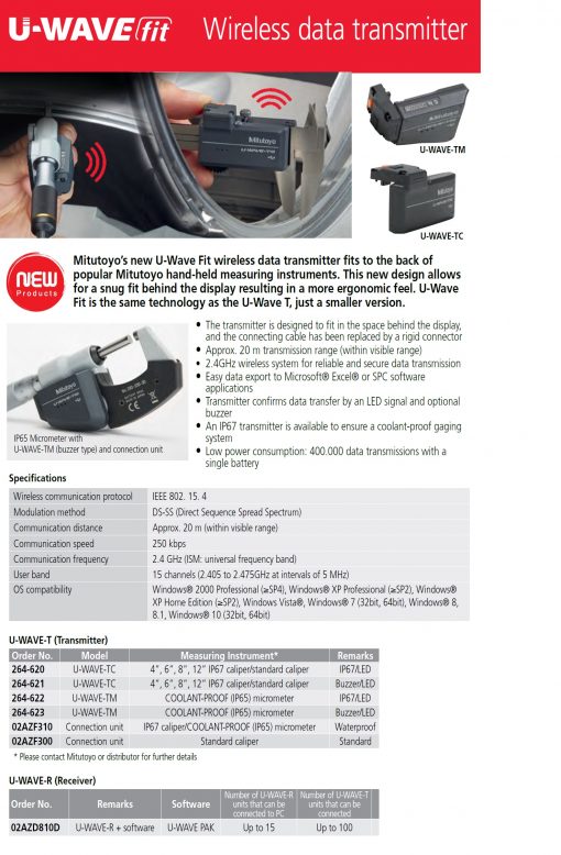 Mitutoyo U-WAVE Wireless System | Willrich Precision Instruments