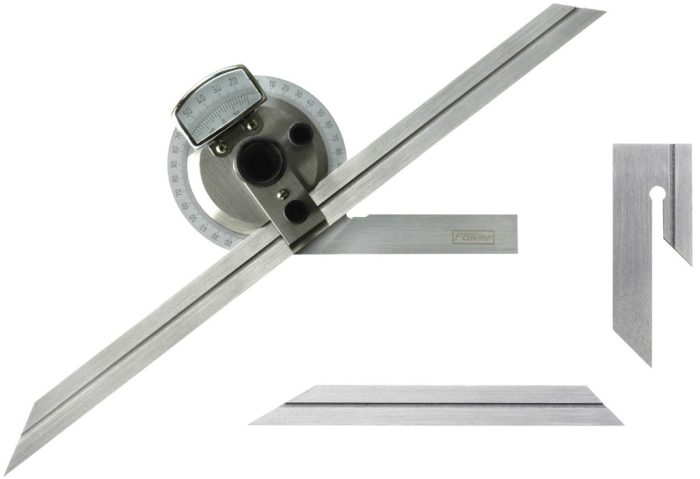 Fowler Bevel Protractor, 6″ & 12″ Blades (#52-440-612) | Willrich ...