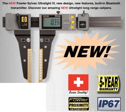 Fowler-Sylvac UltraLite IV Electronic Caliper Bluetooth | Willrich ...