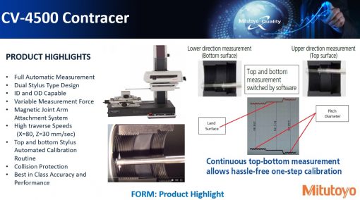 Mitutoyo Contracer Contour Measuring Machines | Willrich Precision ...