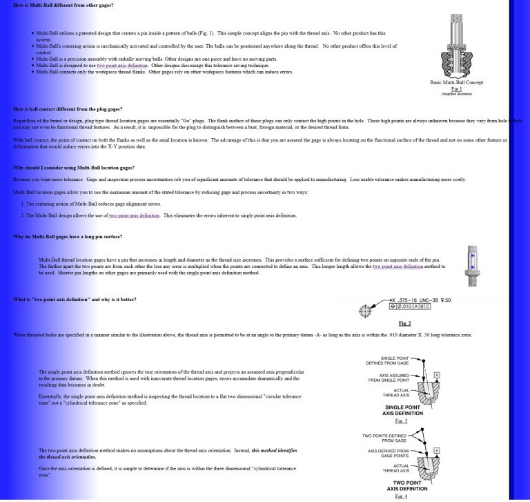 Multi-Ball™ Internal Thread Location Gage | Willrich Precision Instruments