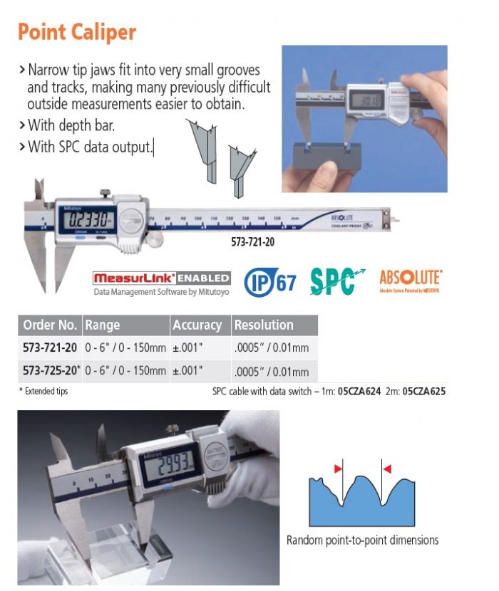 Mitutoyo Point Caliper | Willrich Precision Instruments