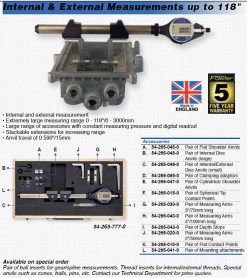 Fowler Bowers Universal Gage Set Internal & External up to 118 ...