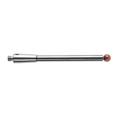 M2 Ø0.5 mm ruby ball, tungsten carbide stem, L 10 mm, EWL 3 mm ...