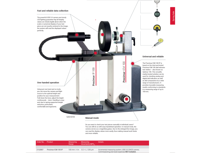 Mahr Precimar ICM 100 IP (#2152807) | Willrich Precision Instruments