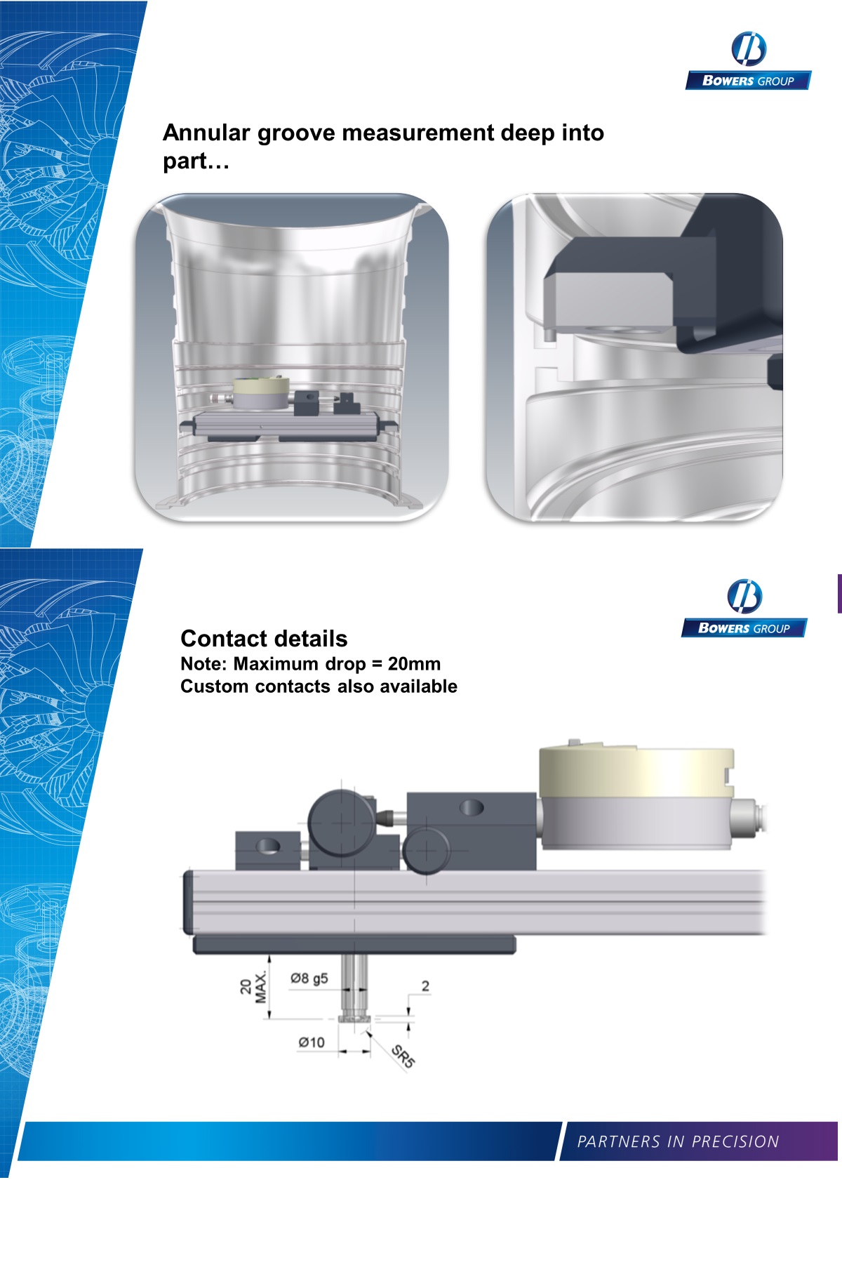 Fowler High Precision Bowers Intext Gage ID and OD Measurement ...