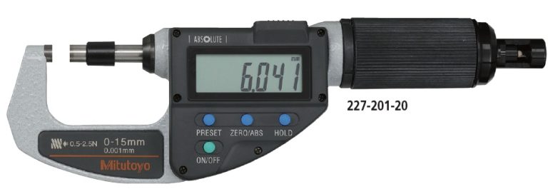 Mitutoyo Absolute Digimatic Micrometers w/ Adjustable Measuring Force ...