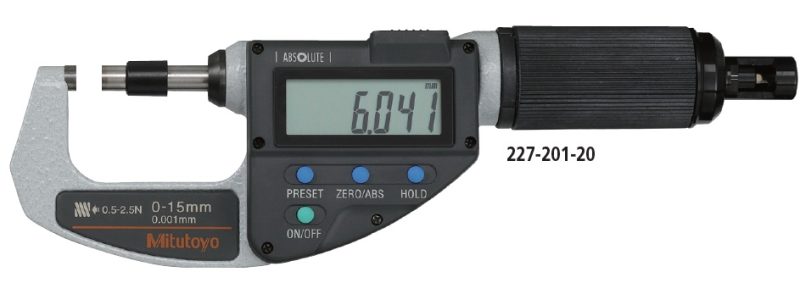 Mitutoyo Absolute Digimatic Micrometers w/ Adjustable Measuring Force ...